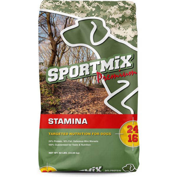 SPORTMIX Premium Stamina 24/18 Adult Dry Dog Food, 50-lb bag - Chewy.com