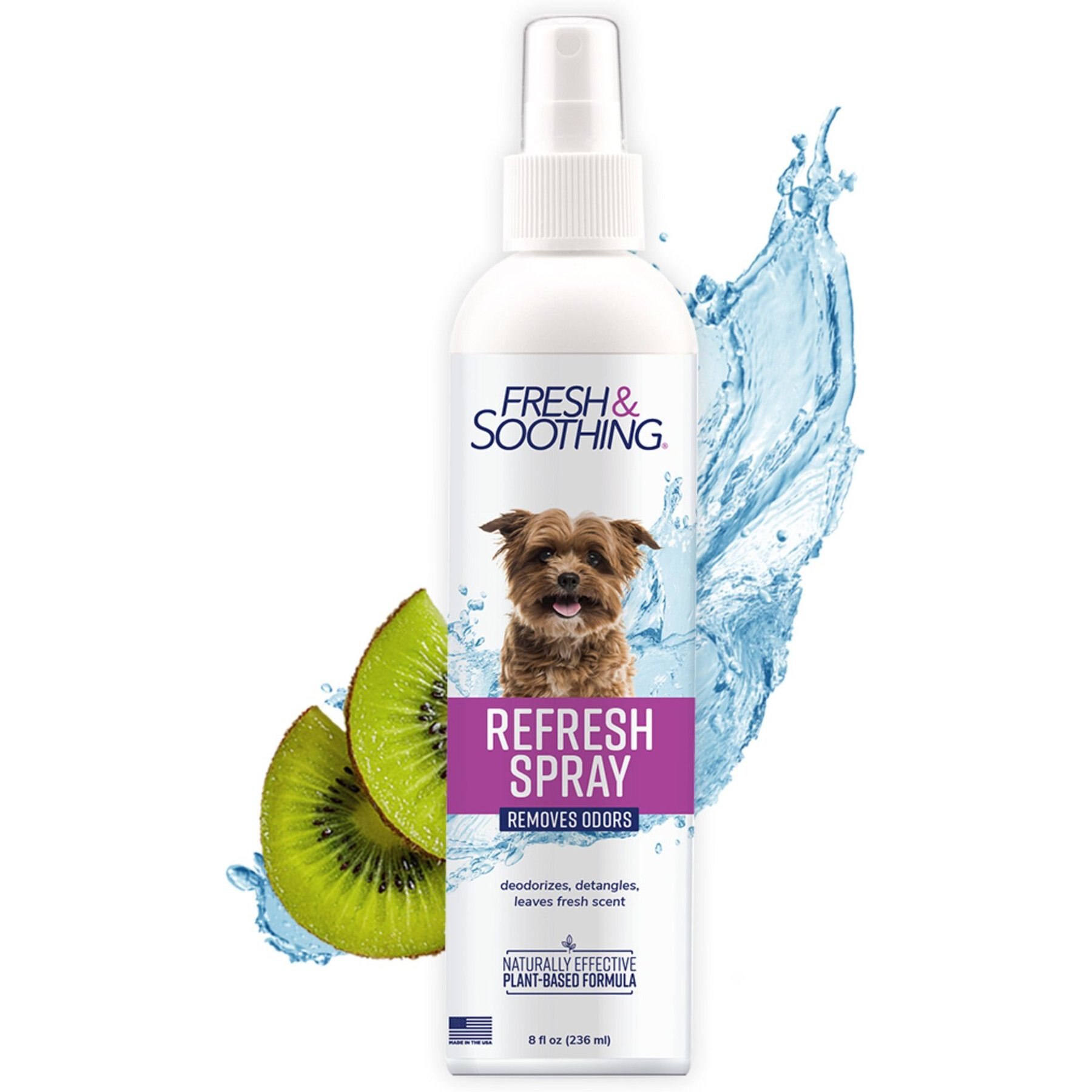 NATUREL PROMISE Fresh & Soothing Re-Fresh Deodorizing Dog Spray, 8-fl ...