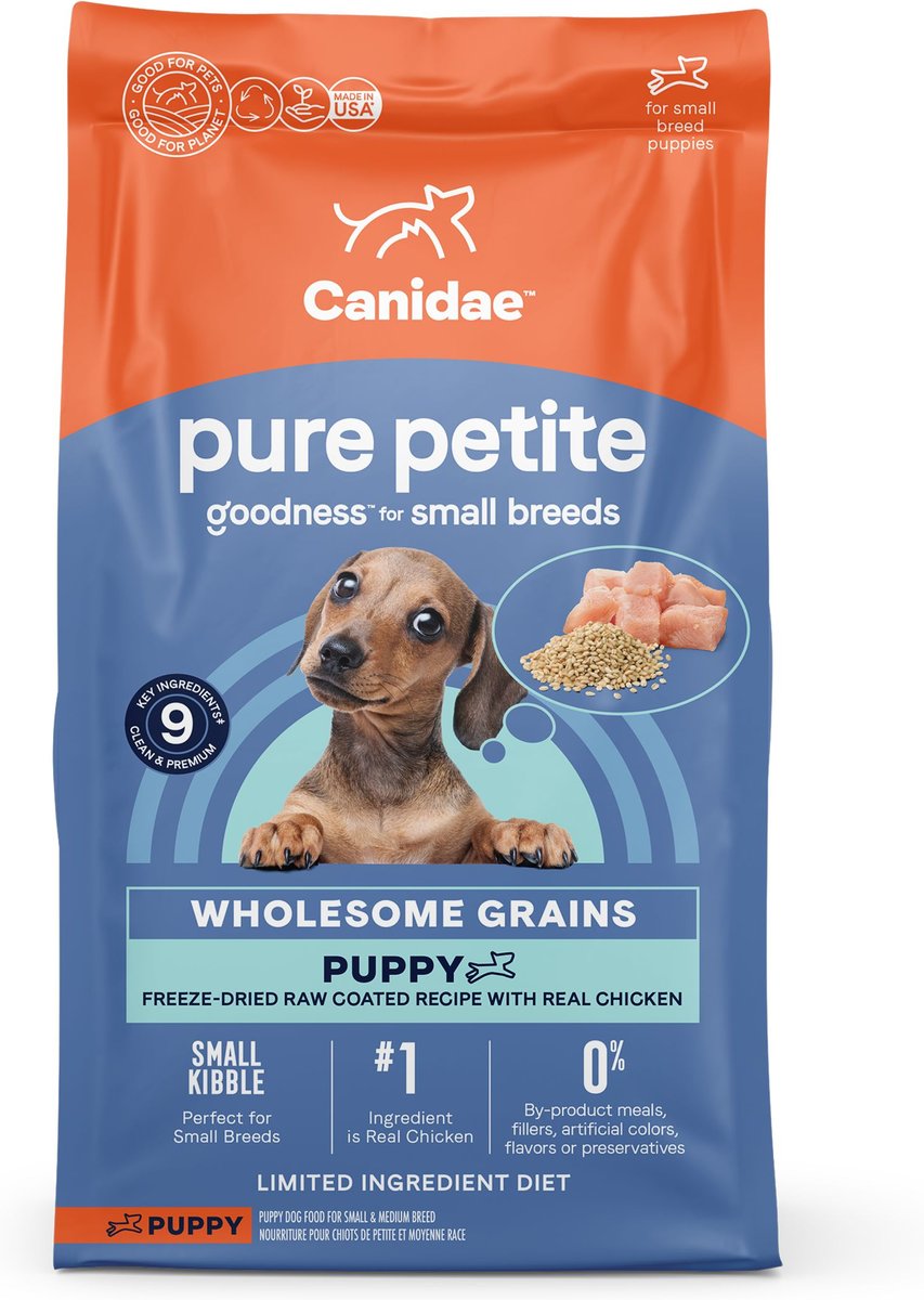 CANIDAE Pure Petite Premium Recipe Puppy Chicken & Wholesome Grains Dry ...