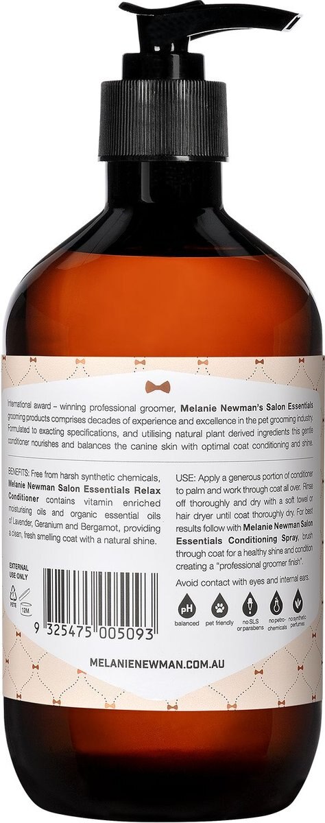 MELANIE NEWMAN Relax Dog Conditioner, 500-ml bottle - Chewy.com