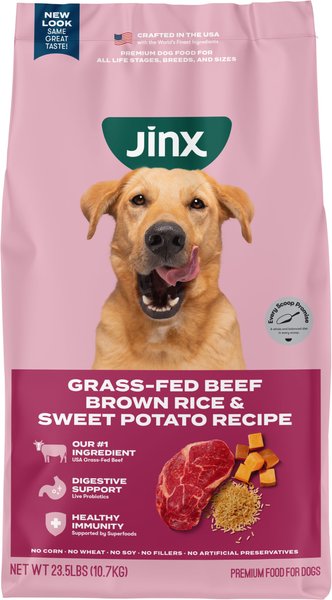 JINX Beef, Brown Rice & Sweet Potato ALS Kibble Dog Dry Food, 23.5-lb ...