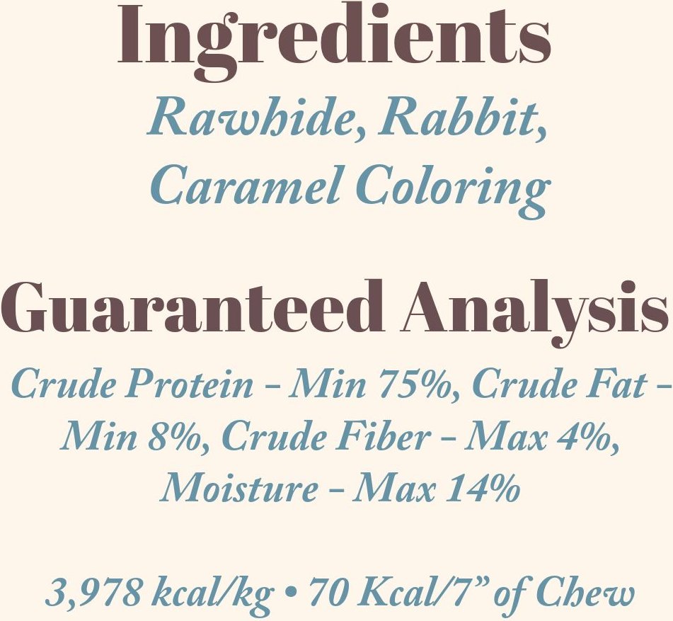 ETTA SAYS! 7" Crunchy Rabbit Chews Dog Treat - Chewy.com