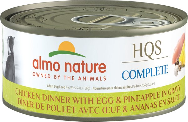 ALMO NATURE HQS Complete Chicken Dinner with Egg & Pineapple Dog Food ...