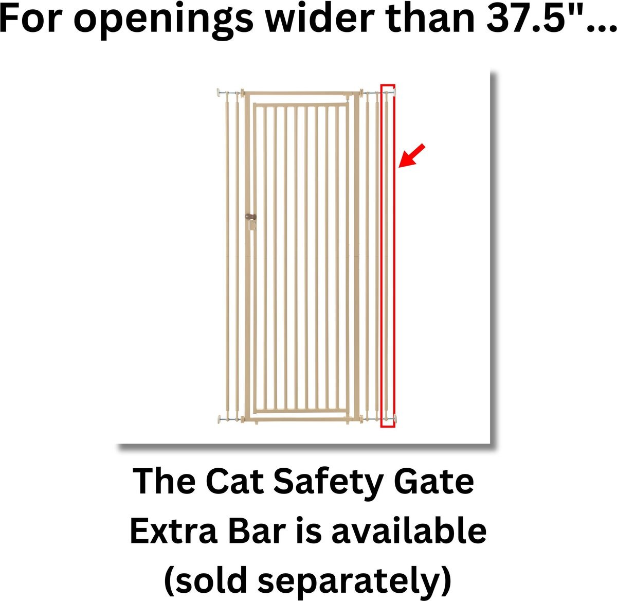 RICHELL Steel Cat Extra Tall Safety Gate, 70-in, Black - Chewy.com
