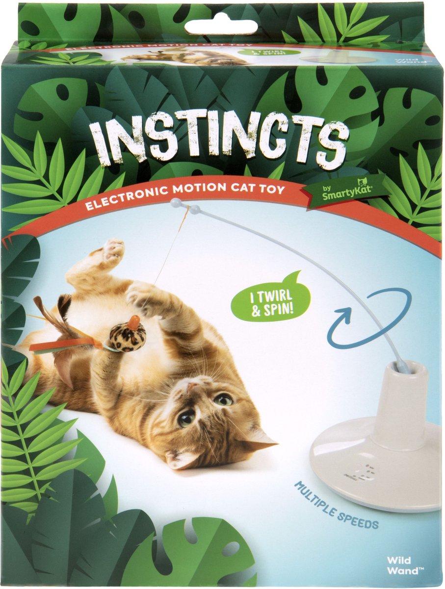 SMARTYKAT Instincts Wild Wand Electronic Motion Cat Toy - Chewy.com