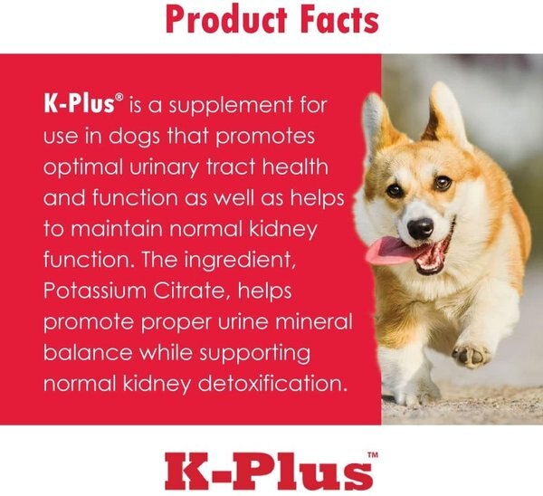K-PLUS Potassium Citrate Plus Cranberry Granules for Dogs & Cats, 300g ...