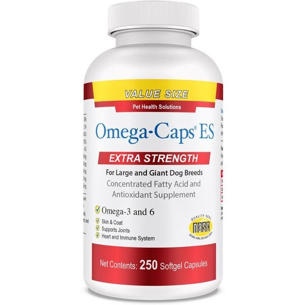 OMEGA-CAPS Softgel Capsules Extra Strength for Large Dogs, 250 count ...