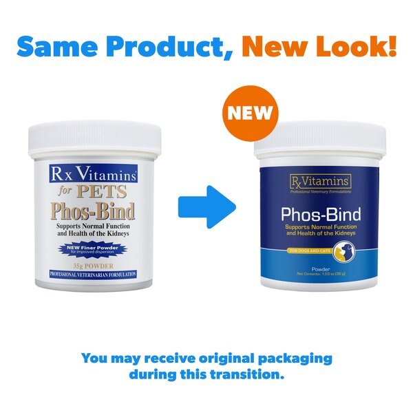 RX VITAMINS Phos-Bind Kidney Support Dog & Cat Supplement, 35-g bottle ...