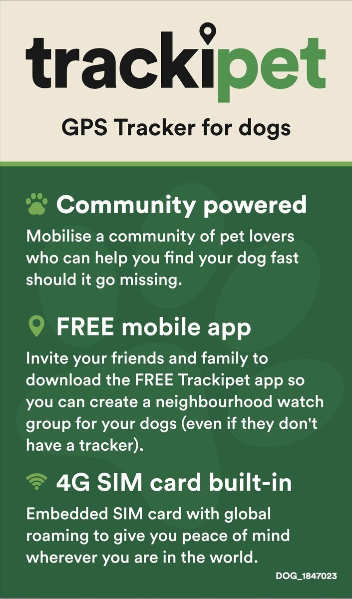 TRACKI TrackiPet Smart GPS Dog Tracker, Slate - Chewy.com