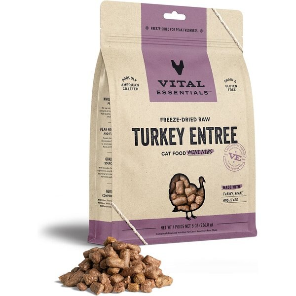 BOSS CAT Complete & Balanced Raw Diet Turkey Recipe Freeze-Dried Cat ...