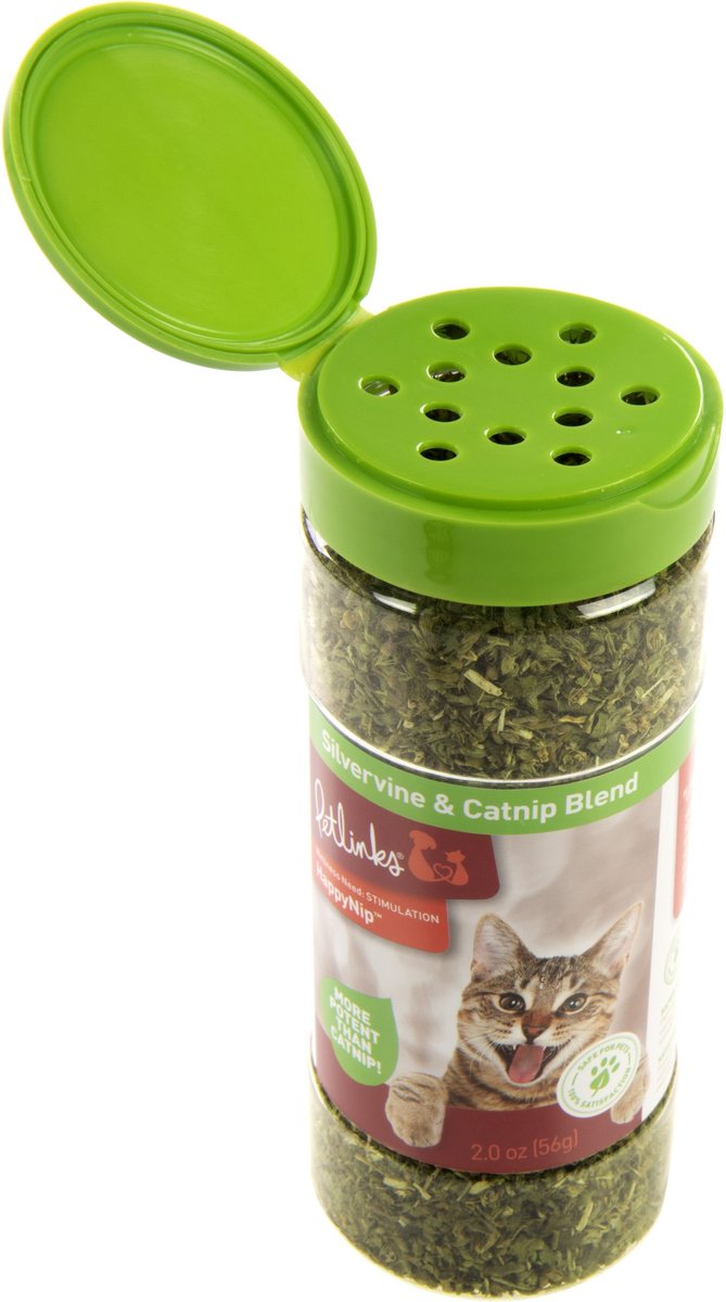 PETLINKS HappyNip Silvervine Blend Catnip, 2-oz canister - Chewy.com