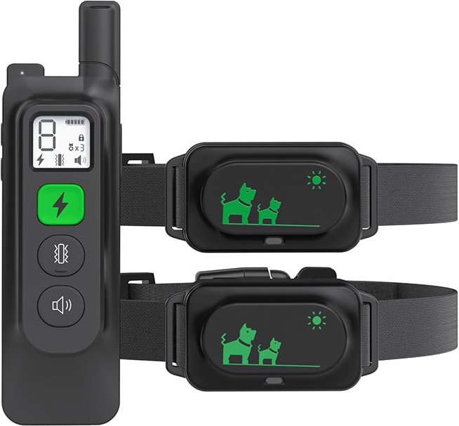 LUCKYPETS Rechargeable Shock Collar with Beep, Vibration & Shock Modes ...