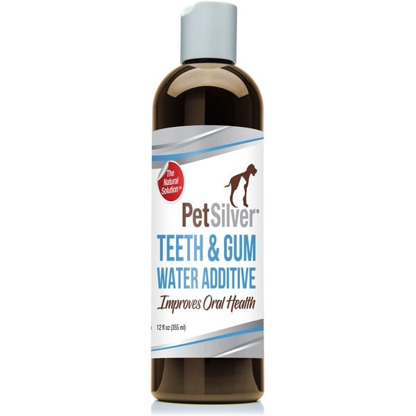 PETSILVER Teeth & Gum All Natural Water Additive, 12-oz bottle - Chewy.com