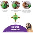 NINA OTTOSSON BY OUTWARD HOUND Snuffle N' Treat Interactive Puzzle Ball & Treat Dispenser Dog ...