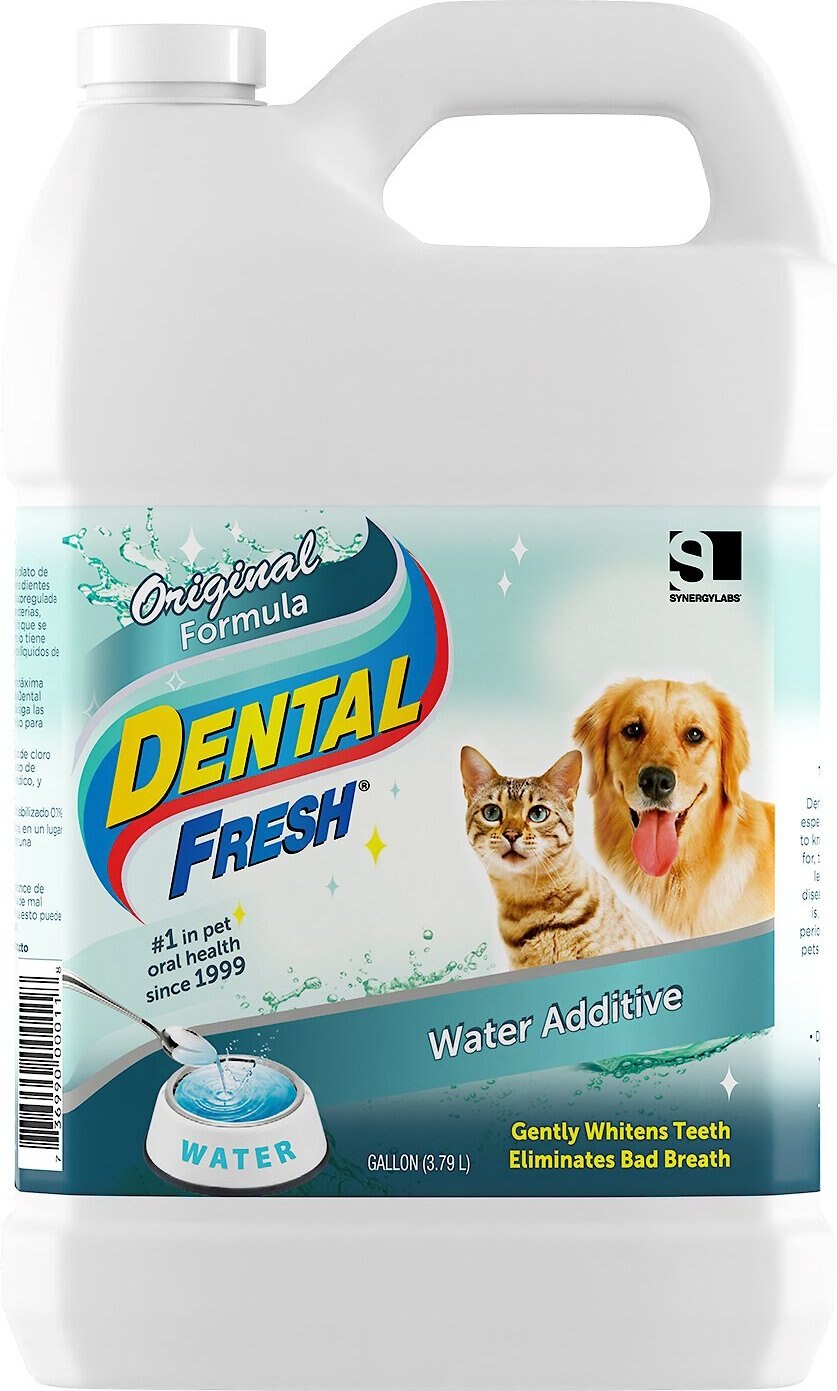 DENTAL FRESH Original Formula Dog & Cat Dental Water Additive, 1 gal ...