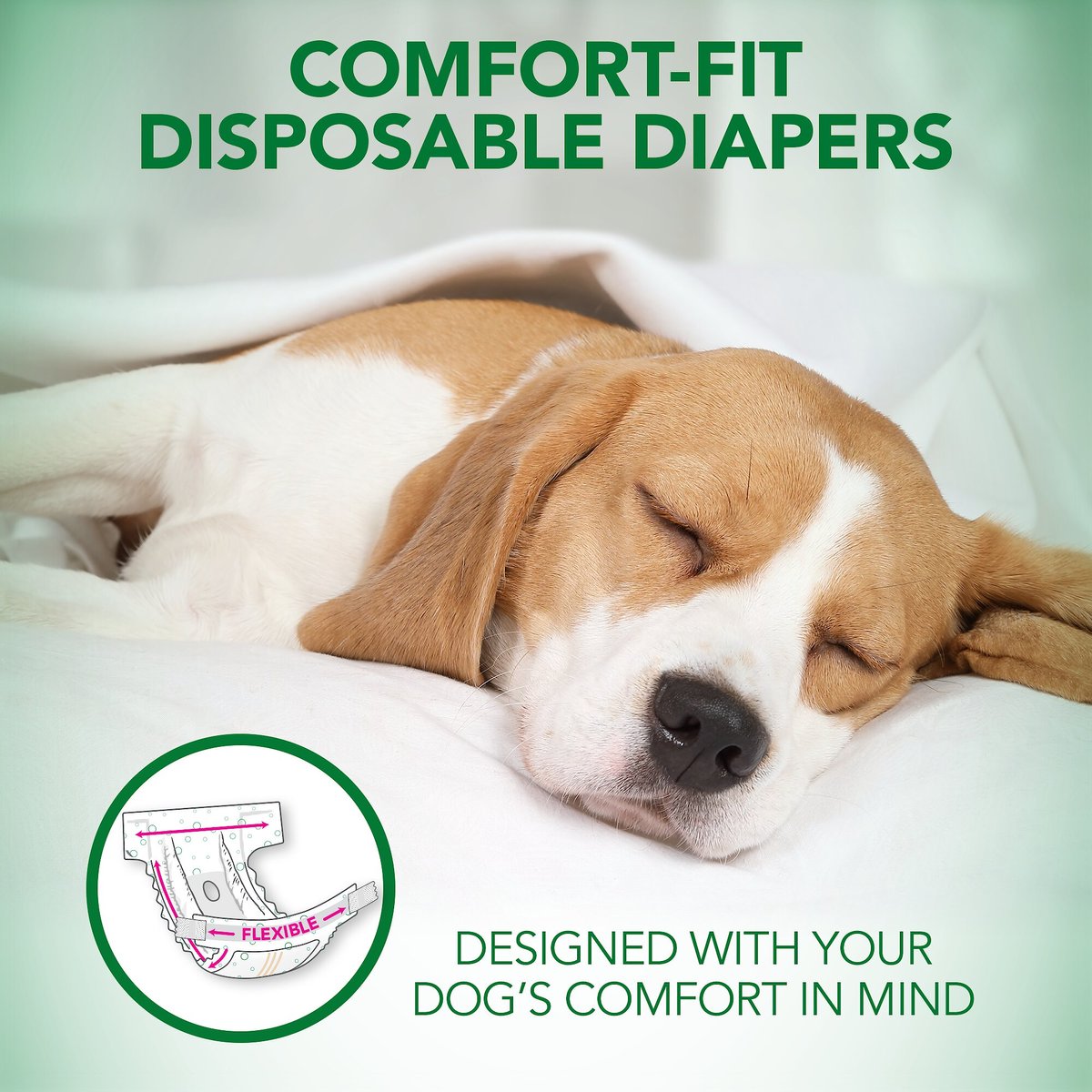 VET'S BEST Comfort-Fit Disposable Female Dog Diapers, Large/X-Large: 23 ...