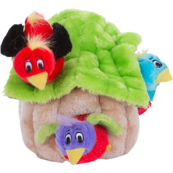 OUTWARD HOUND Hide A Squirrel Squeaky Puzzle Plush Dog Toy, Jumbo ...