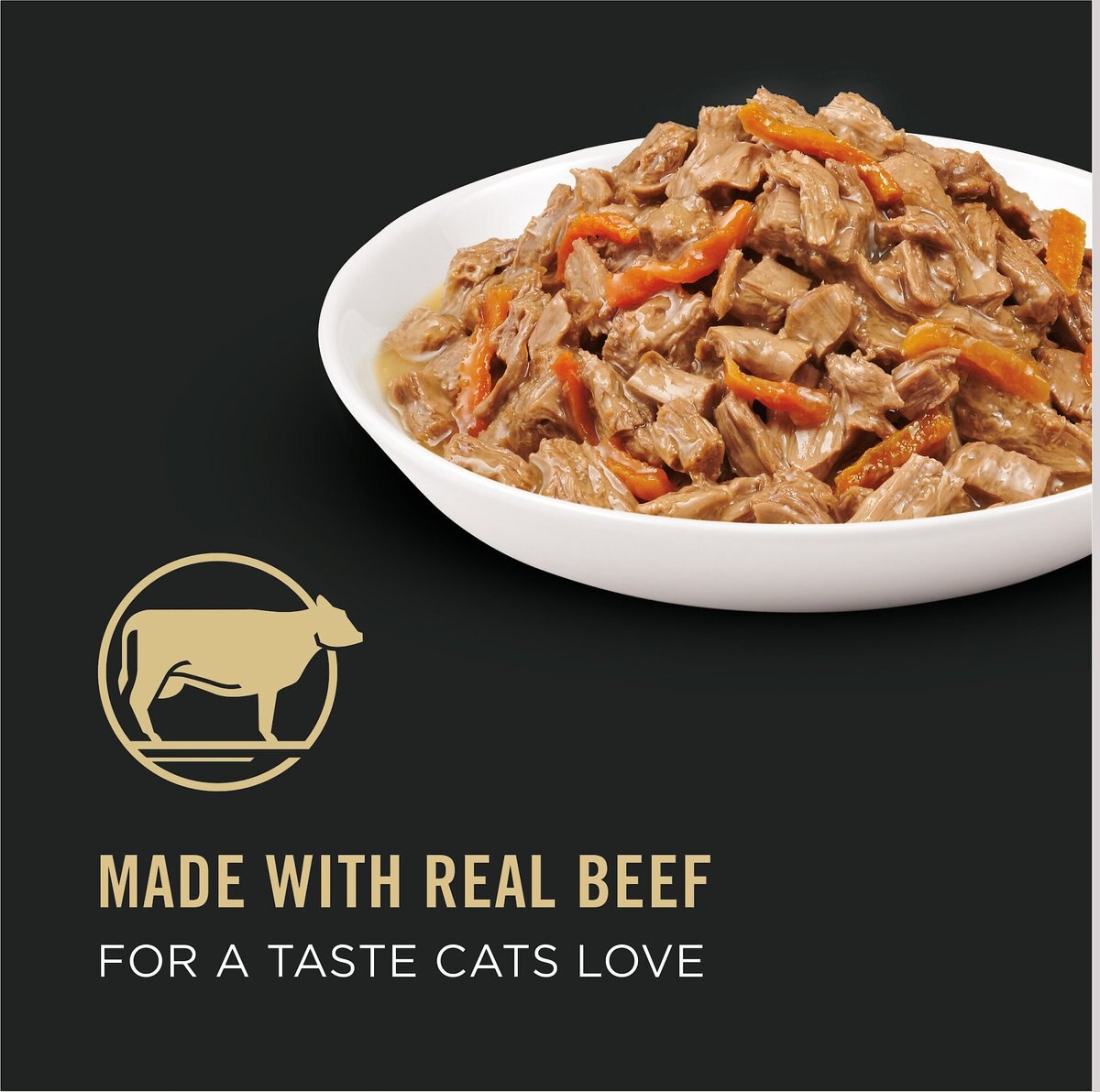 PURINA PRO PLAN Beef & Carrots Entree in Gravy Canned Cat Food, 3-oz ...