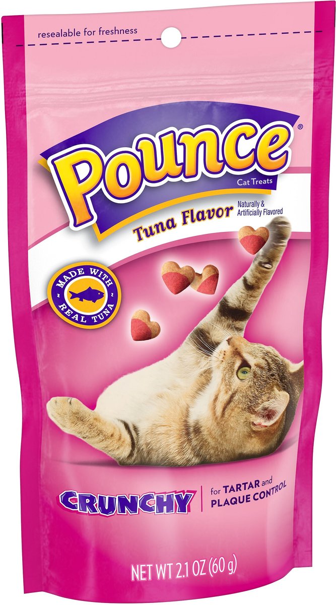 POUNCE Crunchy Tuna Flavor Cat Treats, 2.1-oz bag - Chewy.com