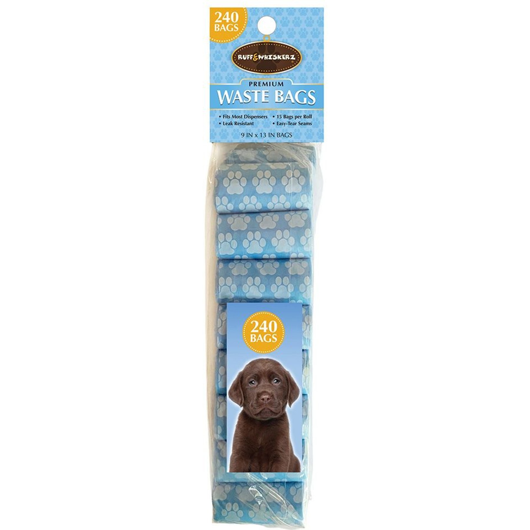 RUFF & WHISKERS Blue Dog Waste Bags, 240 count - Chewy.com