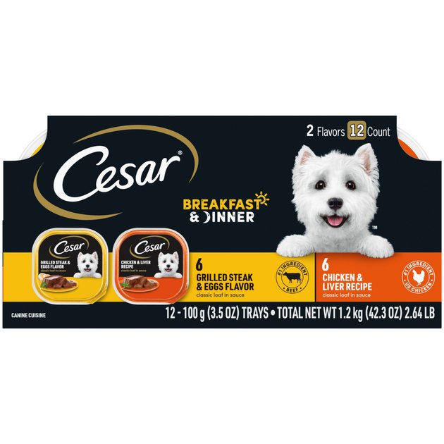 CESAR Classic Loaf in Sauce Breakfast & Dinner Mealtime Variety Pack ...