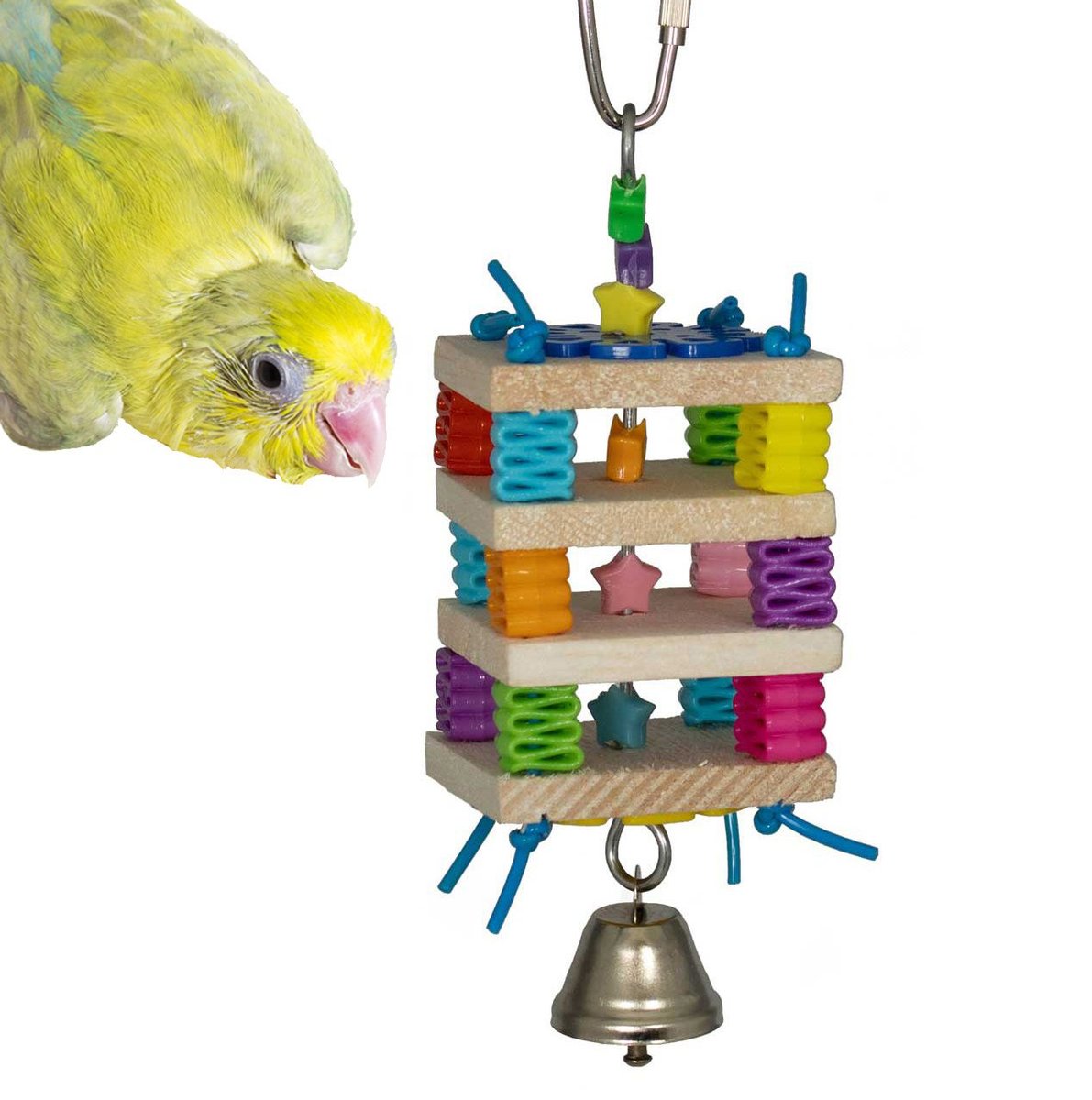 SUPER BIRD CREATIONS Balsa Stack Bird Toy - Chewy.com