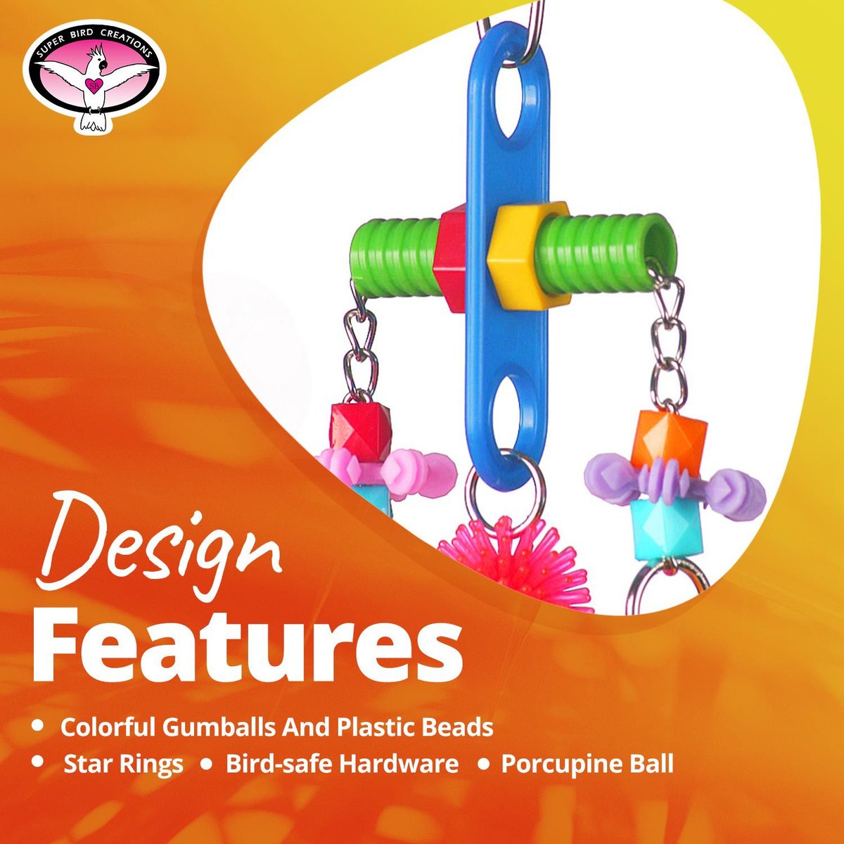 SUPER BIRD CREATIONS Tug 'O War Bird Toy - Chewy.com