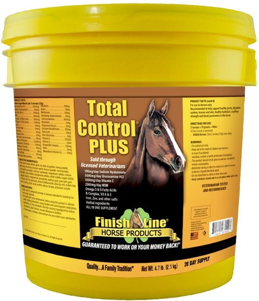 FINISH LINE Total Control Plus Horse Comprehensive Supplement, 4.7-lb ...