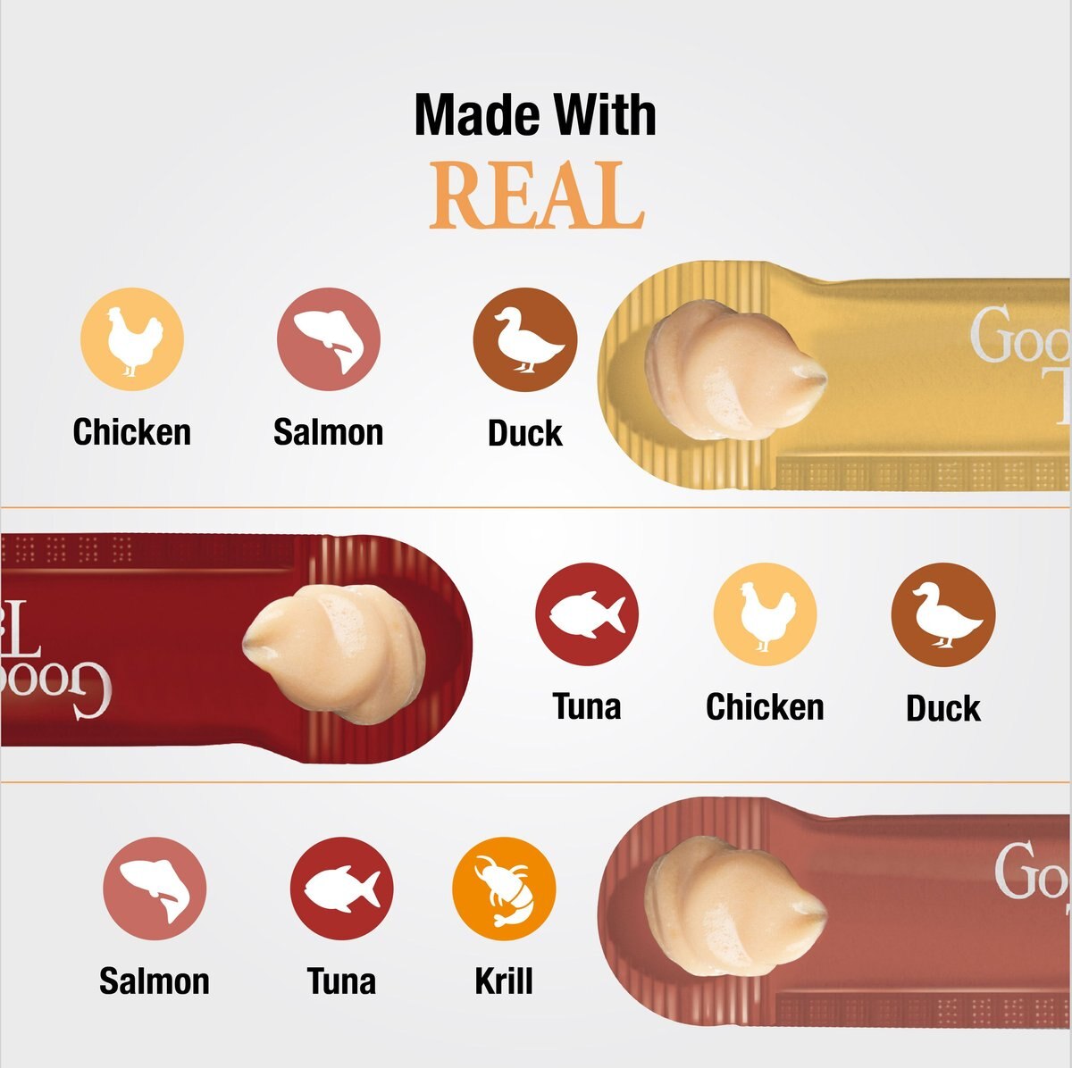 GOOD 'N' TASTY Savory Spoonables Triple Flavor Variety Pack Lickable ...