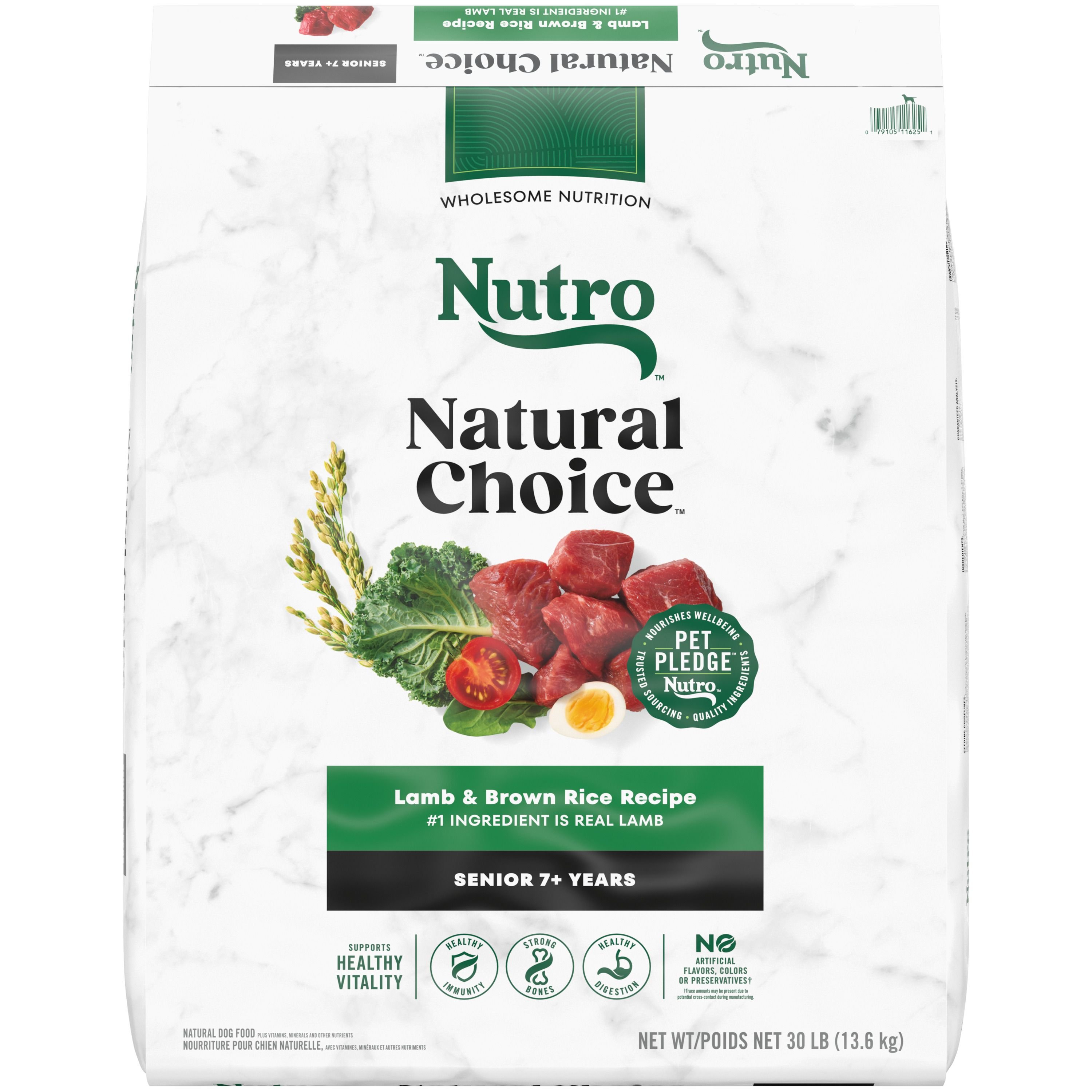 NUTRO Natural Choice Senior Lamb & Brown Rice Recipe Dry Dog Food ...