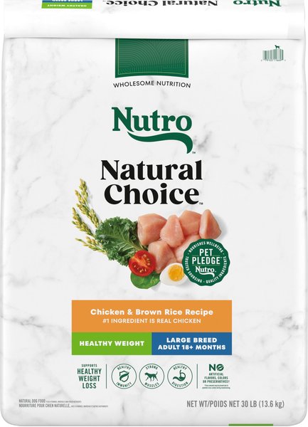 NUTRO Natural Choice Healthy Weight Large Breed Adult Chicken & Brown ...