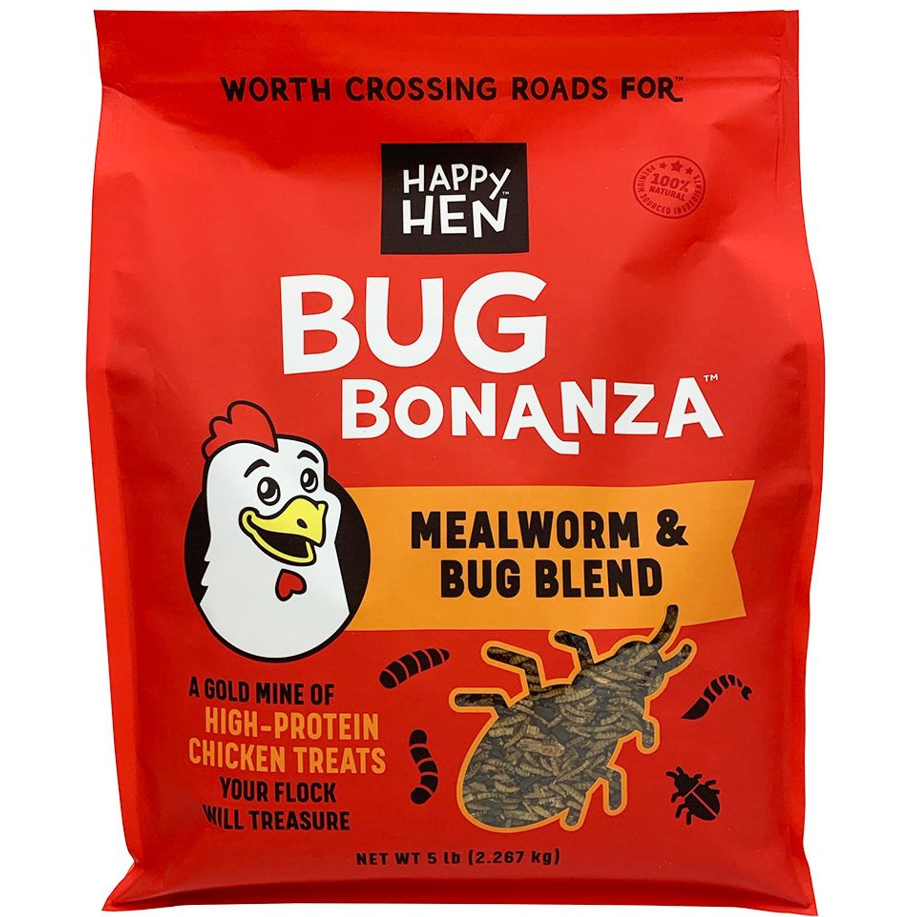 HAPPY HEN TREATS Bug Bonanza Poultry Treats, 5-lb bag - Chewy.com