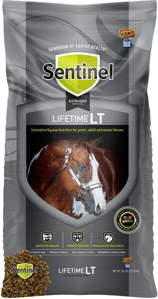 Out of Stock - KENT / BLUE SEAL Sentinel LifeTime Horse Feed, 50-lb bag ...
