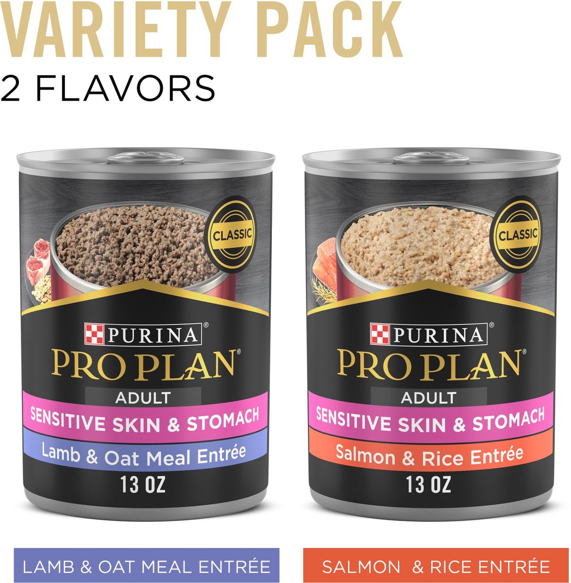 PURINA PRO PLAN Adult Sensitive Skin & Stomach Salmon & Lamb Wet Dog ...