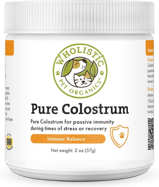 WHOLISTIC PET ORGANICS Pure Colostrum Immune Balance Dog & Cat, 2-oz ...