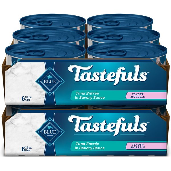 BLUE BUFFALO Tastefuls Natural Tender Morsels Tuna Entree Wet Cat Food ...