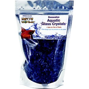PENN-PLAX Aquatic Glass Crystal Sand Fish Ornament, Blue - Chewy.com