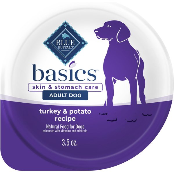 BLUE BUFFALO Basics Skin & Stomach Care Grain-Free Turkey & Potato ...