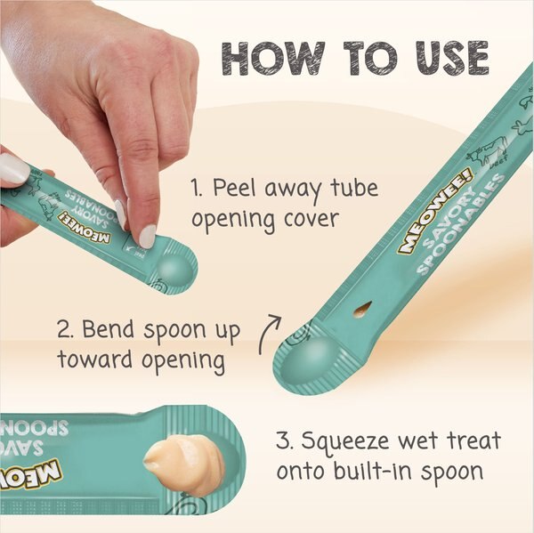 MEOWEE! Savory Spoonables with Real Duck, Beef & Rabbit Lickable Cat ...