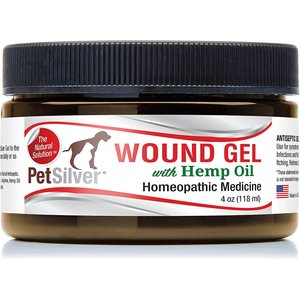 PETSILVER Chelated Silver with Hemp Oil Wound Gel for Dogs & Cats, 4-oz ...