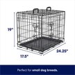 FRISCO Fold & Carry Double Door Collapsible Wire Dog Crate, 24 inch ...