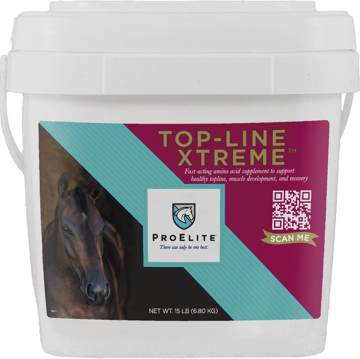 PROELITE Top-Line Xtreme Topline Support Horse Supplement, 15-lb pail ...