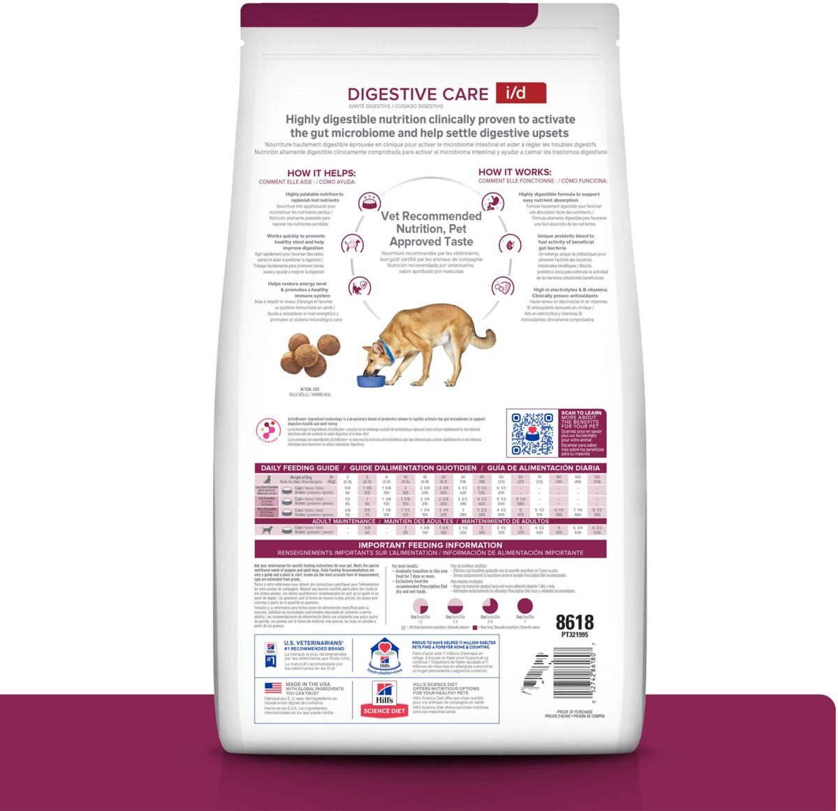HILL'S PRESCRIPTION DIET i/d Digestive Care Chicken Flavor Dry Dog Food ...