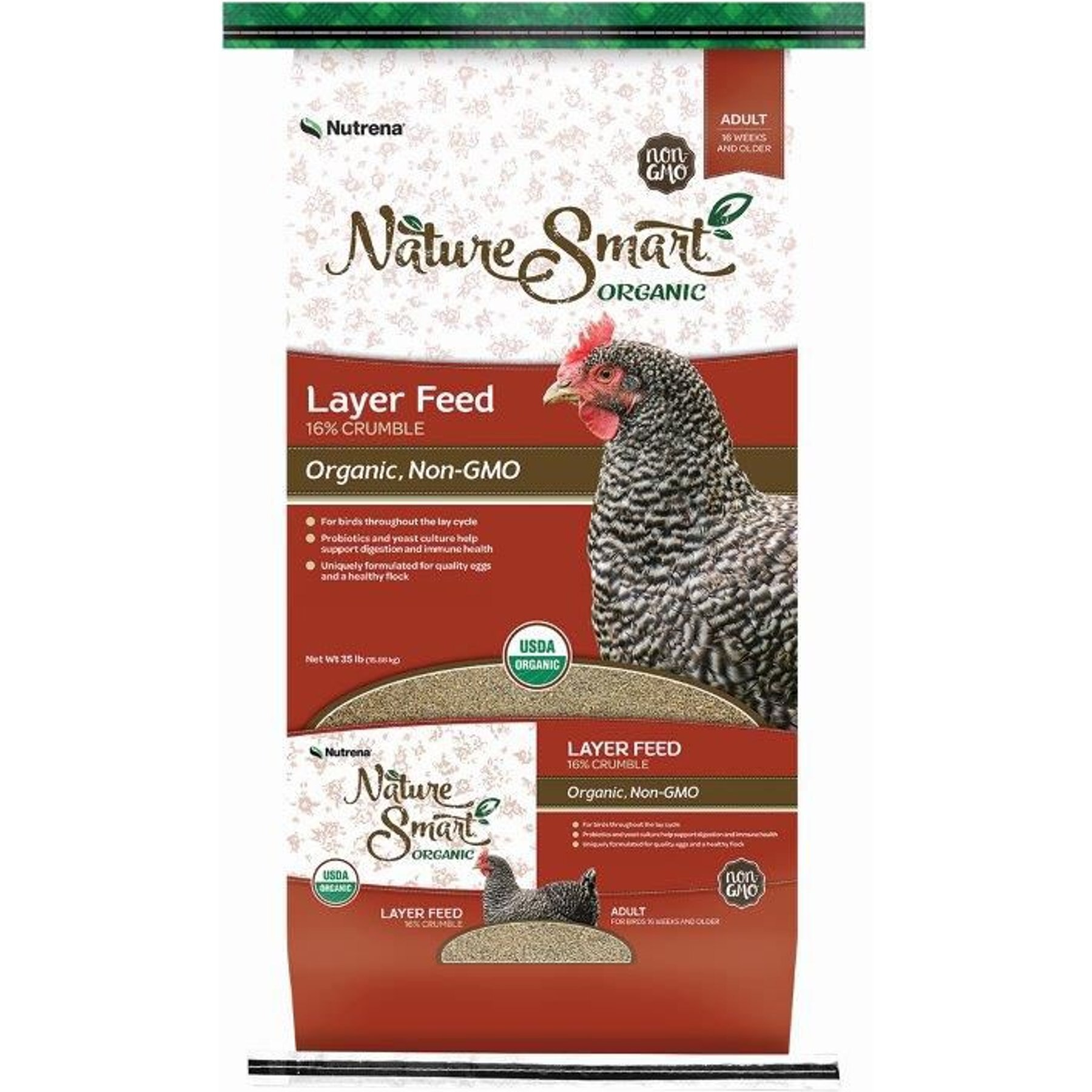 NUTRENA Nature Smart Organic Layer Feed 16% Protein Crumble Chicken ...