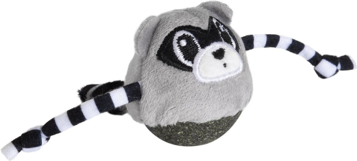 QUIRKY KITTY Rolly Raccoon Catnip Bobbler Cat Toy - Chewy.com