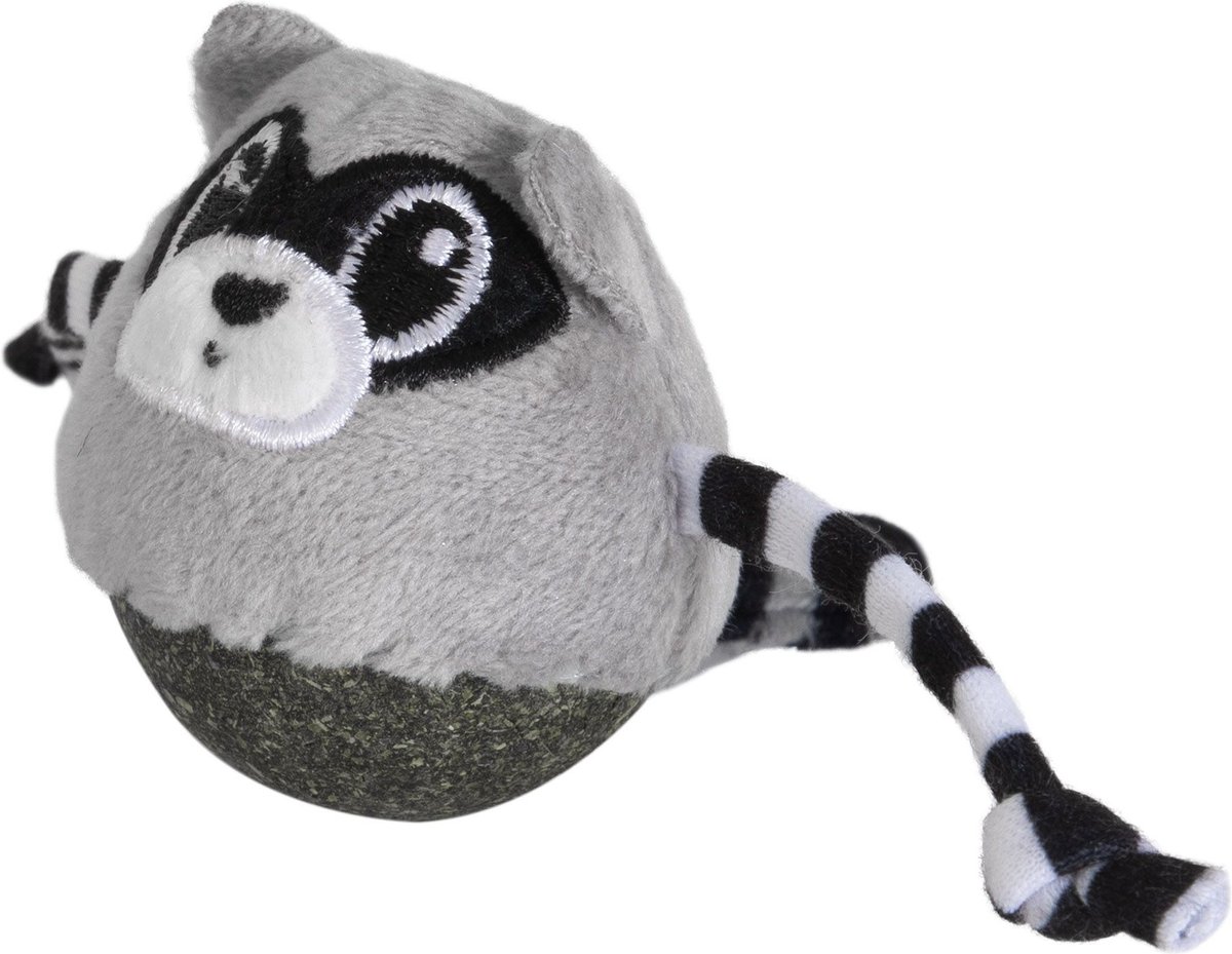 QUIRKY KITTY Rolly Raccoon Catnip Bobbler Cat Toy - Chewy.com