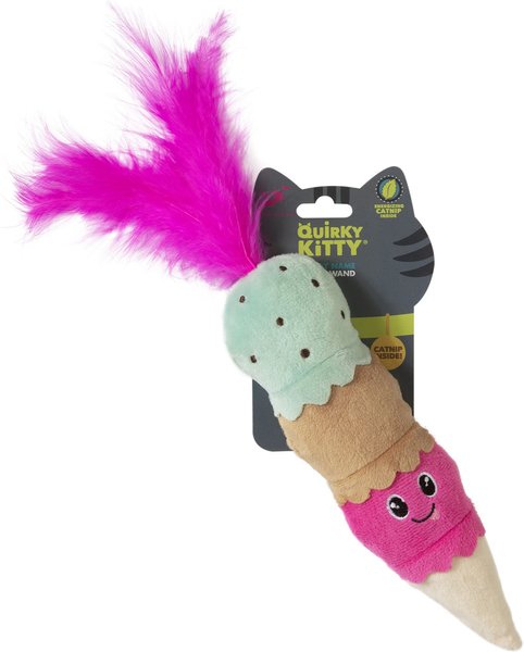 QUIRKY KITTY Ice Cream Kicker Cat Toy - Chewy.com
