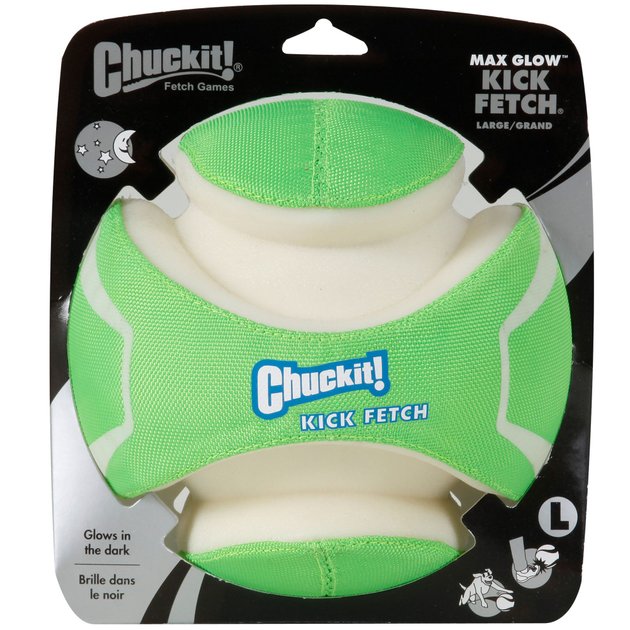 CHUCKIT! Kick Fetch Max Glow Dog Toy, Large - Chewy.com