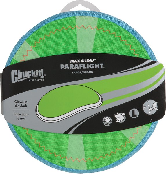 CHUCKIT! Paraflight Dog Toy, Large, Max Glow - Chewy.com