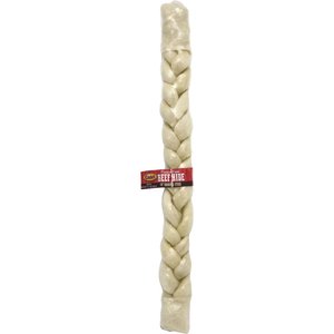 CADET Premium Grade Braided Beef Hide Stick Dog Chew Treat, 24-in ...